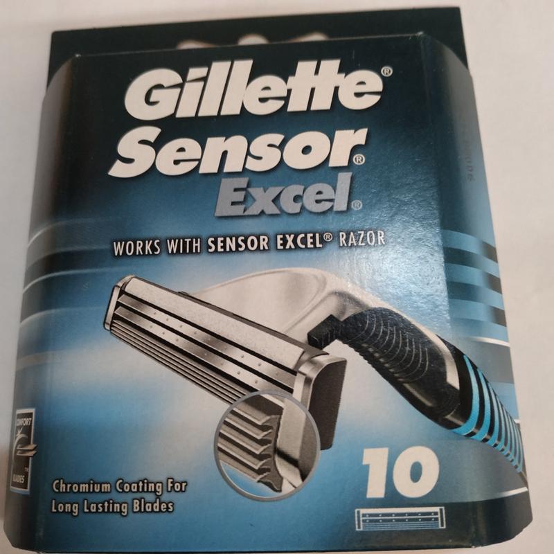 Сменные кассеты для бритья gillette sensor excel 10шт. оригинал — цена ...