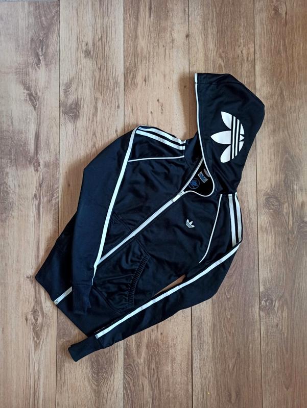 Кофта худи adidas адидас женская жіноча с полосами на рукавах — цена ...