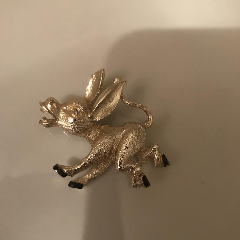 Вінтажна брошка у формі ослика — ціна 350 грн у каталозі Брошки Купити аксесуари за доступною