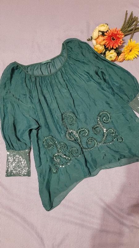 Блуза туника шелк 100 новая батал — цена 750 грн в каталоге Блузы Купить женские вещи по