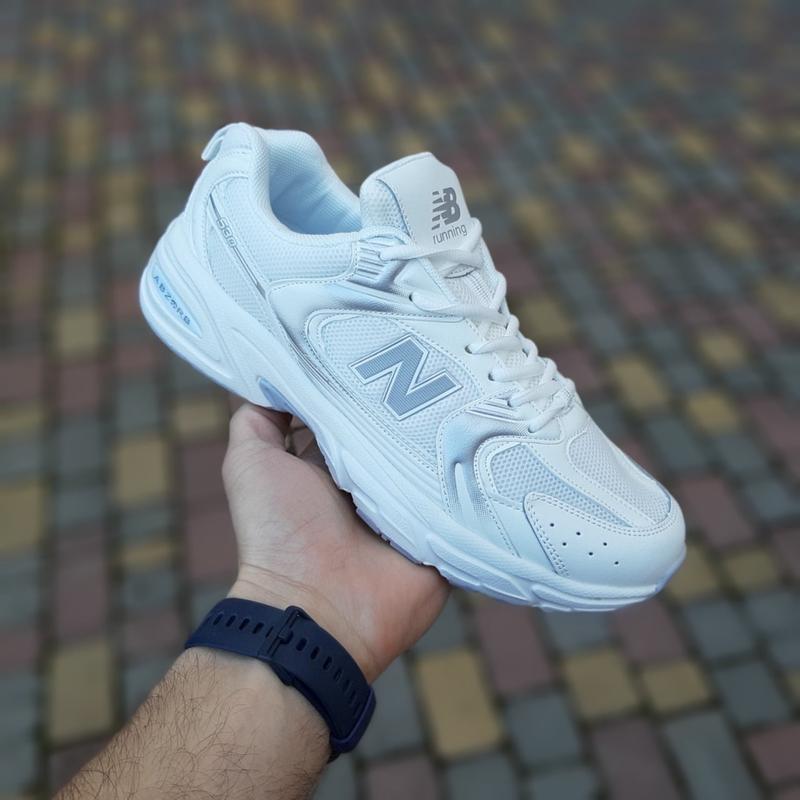 Чоловічі літні кросівки new balance 530 білі з сірим нюбеленс для ...