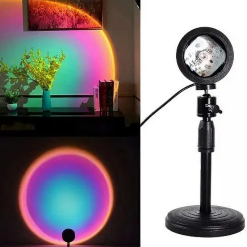 Проекціонна лампа Rgb світильник Sunset 20 режимів з пультом дк лампа Led для селфі Al08 — ціна