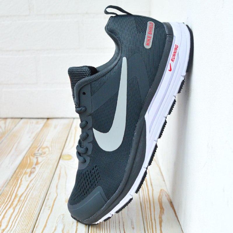 Nike shield running темно-серые, сетка, кроссовки для бега найк — цена ...