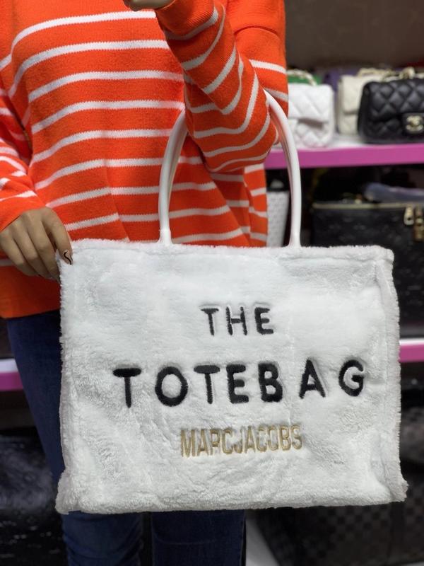 Сумка жіноча 2 в 1 еко хутро, сумка в стилі the tote bag marc марк ...