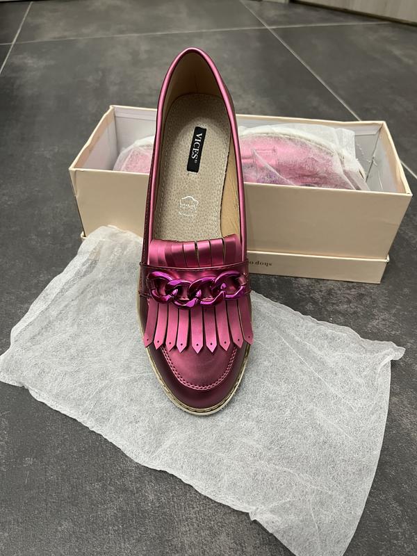 Лоферы розовые фуксия — цена 500 грн в каталоге Лоферы Купить женские вещи по доступной цене на