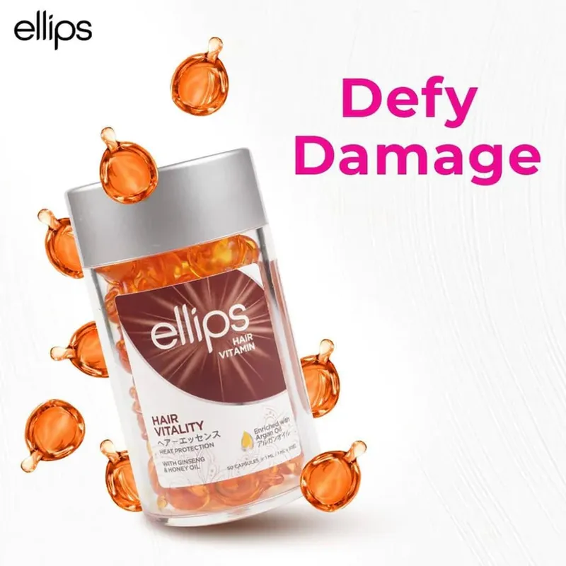Ellips hair vitamin hair vitality with ginseng & honey oil вітаміни для ...