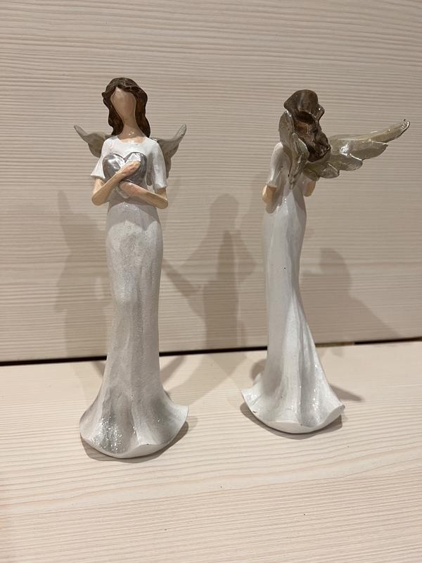 Статуєтка ангел білий з серцем — ціна 650 грн у каталозі Статуетки Купити товари для дому та