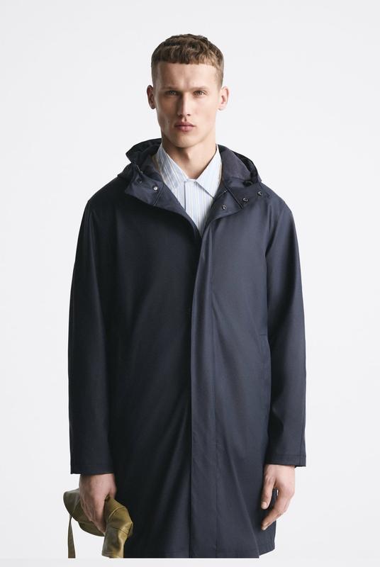 Мужской плащ тренч прорезиненый zara — цена 1490 грн в каталоге Плащи ...