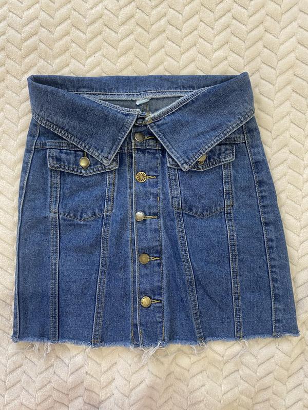 Джинсова спідниця — ціна 185 грн у каталозі Міні спідниці Купити жіночі