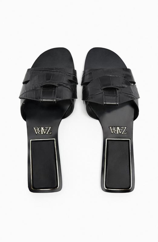 Zara шлепанцы кожа новая коллекция зара шлепки кожаное черновие — цена ...