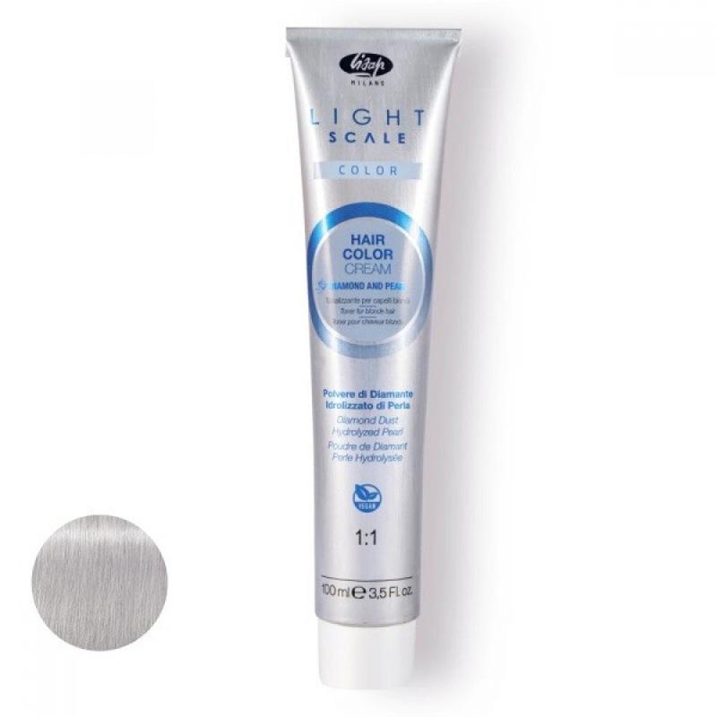 Полуперманентный краситель без аммиака lisap light scale 02 голубой ...