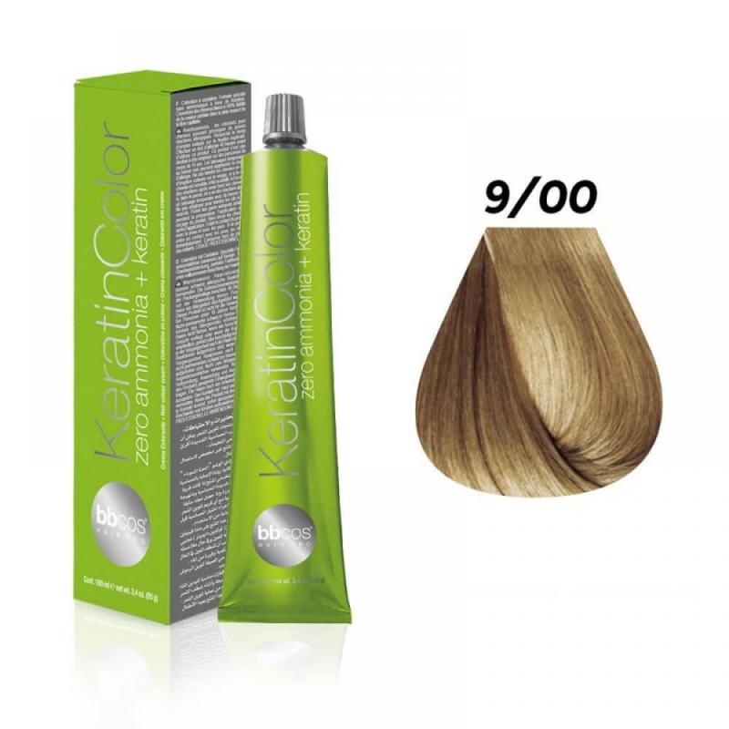 Безаммиачная стойкая крем-краска для волос bbcos keratin color 9/00 ...