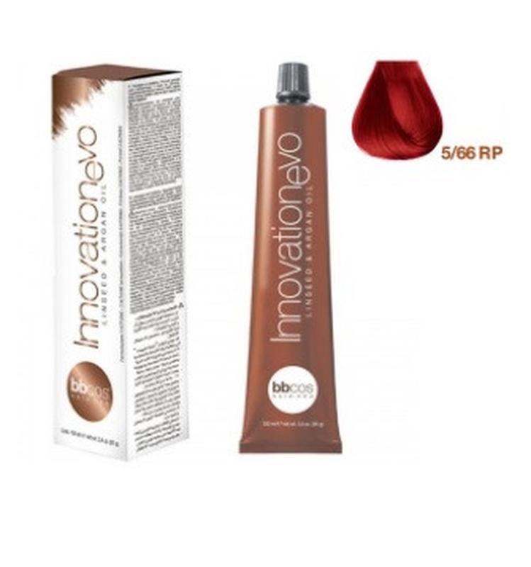 Стійка фарба для волосся bbcos innovation evo hair color cream № 5/66rp ...