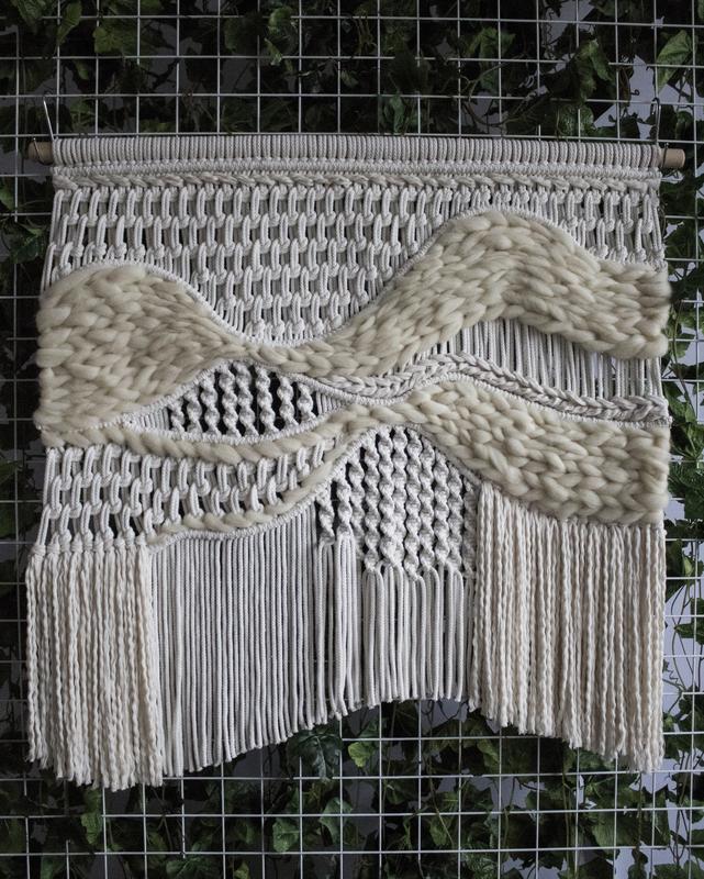 Абстрактне макраме панно — ціна 1950 грн у каталозі Панно Купити товари для дому та побуту за