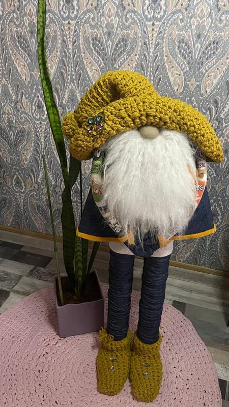 Гном ручной работы — цена 850 грн в каталоге Интерьерные куклы Купить товары для дома и быта по