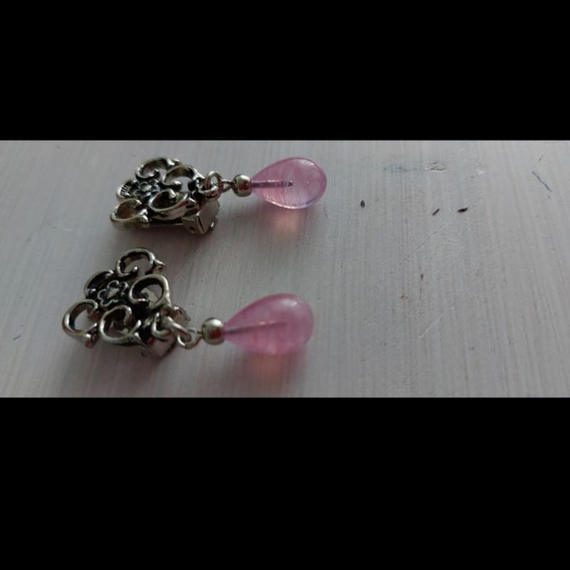 Клипсы художественное стекло — цена 234 грн в каталоге Серьги Купить аксессуары по доступной