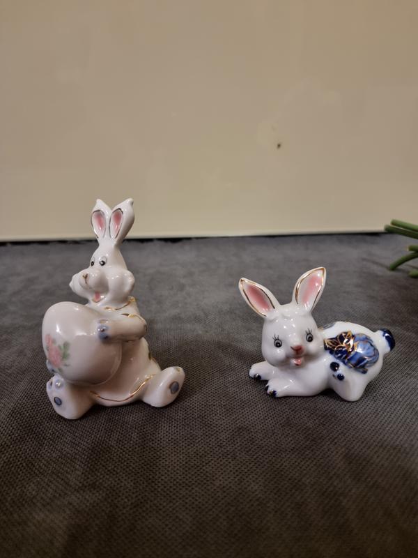 Статуетки порцелянові кролики — ціна 150 грн у каталозі Статуетки Купити товари для дому та
