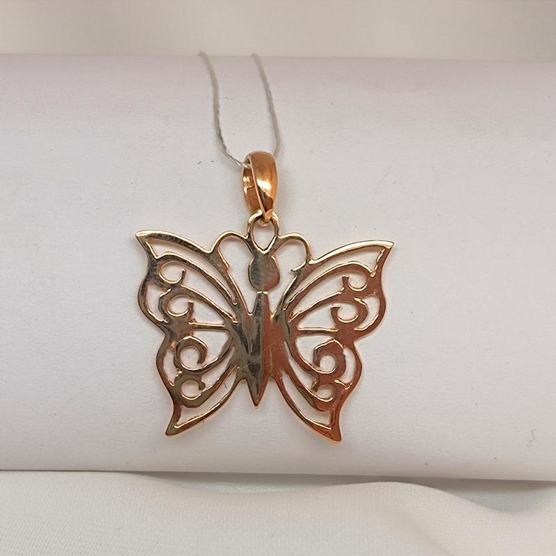 Золотий підвіс у вигляді метелика — ціна 5404 грн у каталозі Кулони Купити аксесуари за