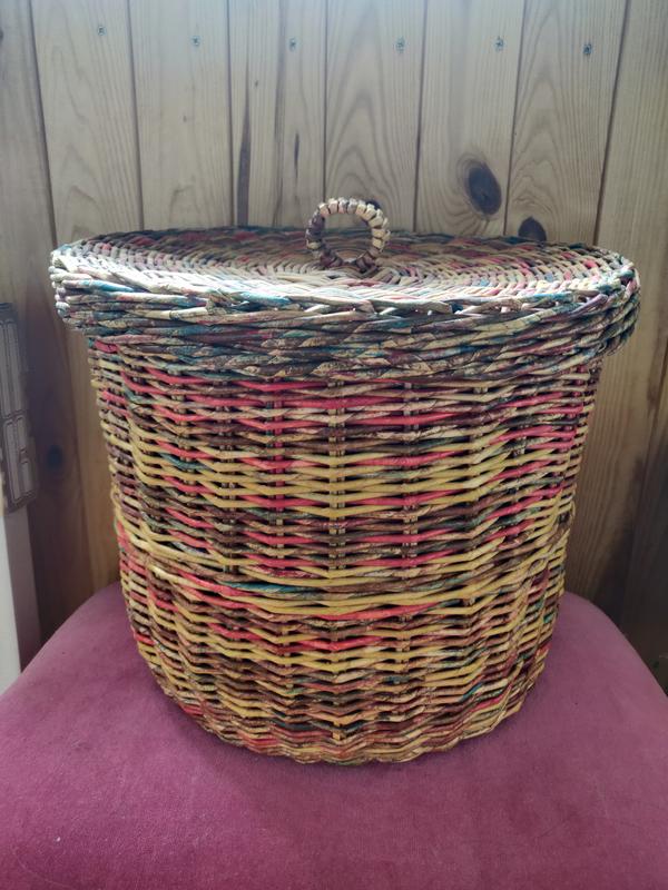 Большая корзина из лозы — цена 500 грн в каталоге Корзины для белья Купить товары для дома и