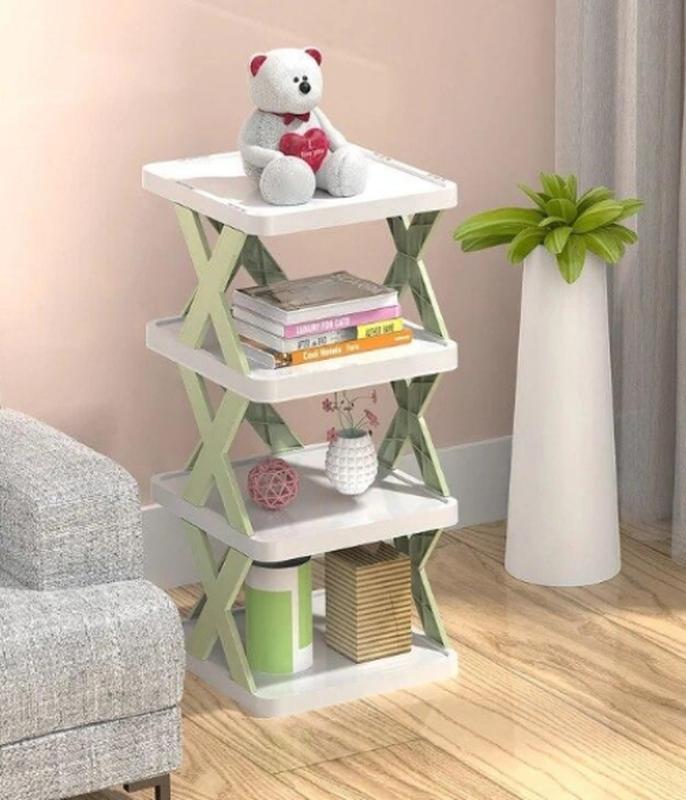 Проста складана полиця для взуття 4 полиці штабельована — ціна 495 грн у каталозі Полиці Купити