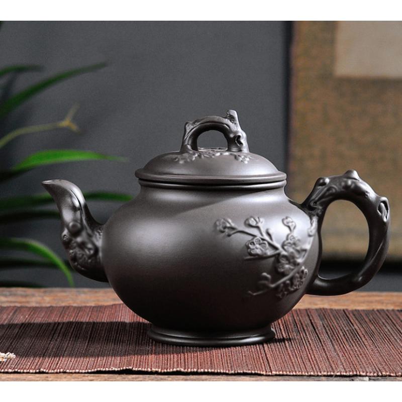 Чайник квітка сливи чорна 750мл подарунок — ціна 554 грн у каталозі Заварювальні чайники