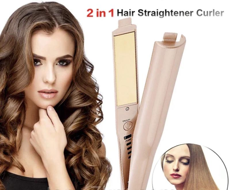 2 in 1 hair straightener and curler store