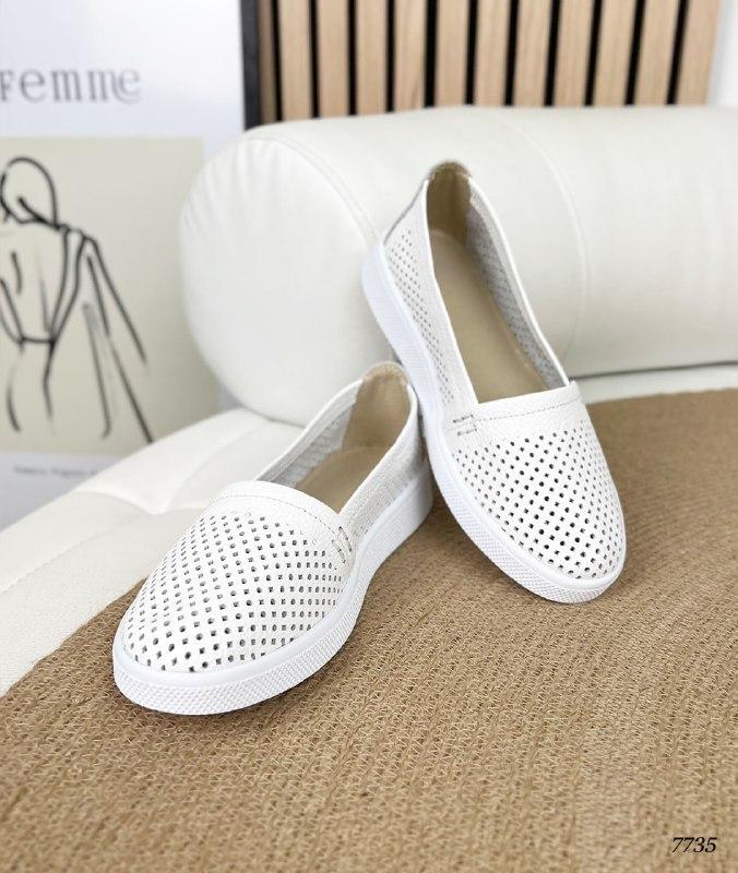 Супер стильні шкіряні дихаючі жіночі еспадрильї з перфорацією 💙💛🏆 — ціна 1480 грн у каталозі