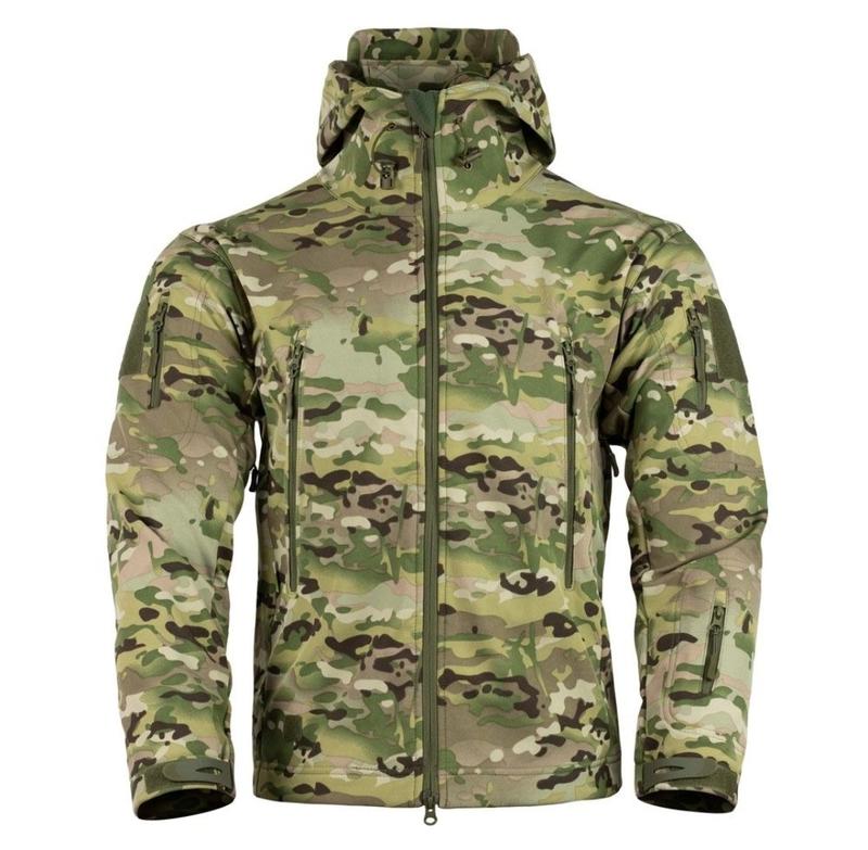 Демисезонная тактическая куртка shark skin softshell мультикам — цена ...