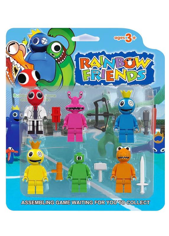 Набор фигурок lego rainbow friends из roblox. лего радужные друзья, 6 ...