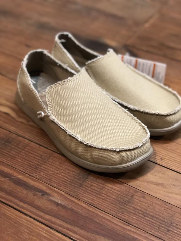 Крокс сліпони мокасини чоловічі санта круз беж crocs men's santa cruz ...