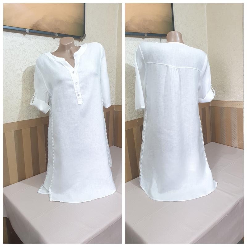 Льняное пляжное платье — цена 600 грн в каталоге Короткие платья Купить женские вещи по