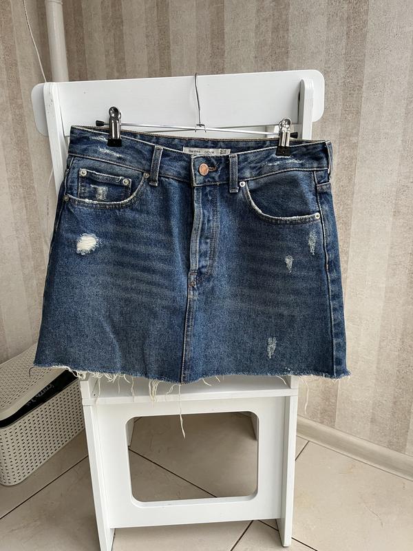 Джинсова спідниця — ціна 185 грн у каталозі Міні спідниці Купити жіночі речі за доступною ціною