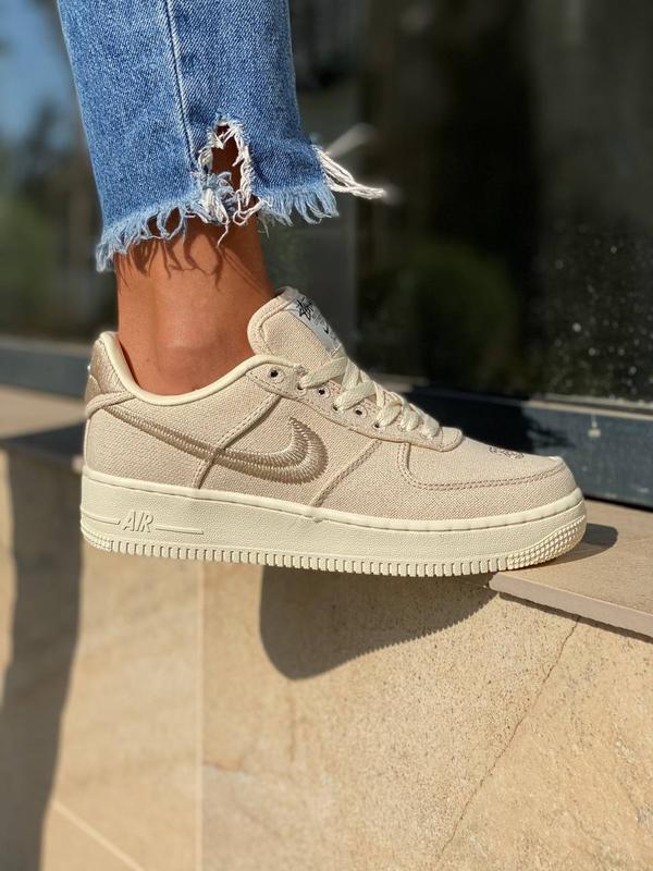 Кросівки Nike Air Force 1 Low Stussy Fossil — ціна 2550 грн у каталозі Кросівки Купити жіночі