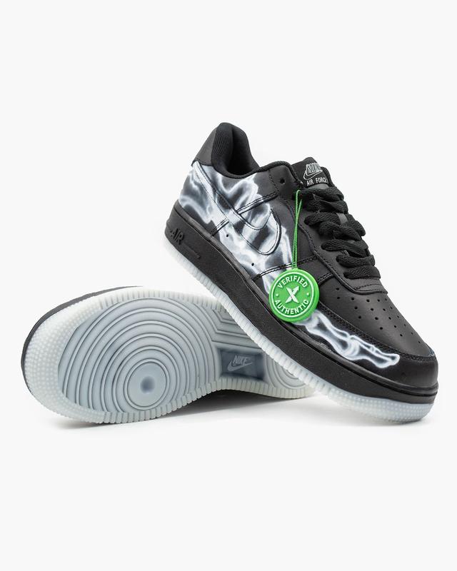Кроссовки мужские nike air force 1 low skeleton черные, найк аир форс ...