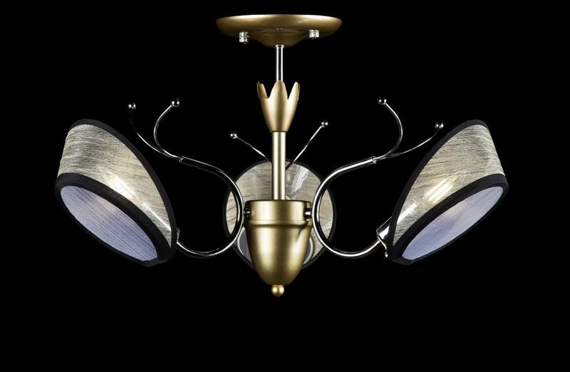 Люстра з абажурами на три лампи Lgh28020 3 Cr — ціна 1275 грн у каталозі Люстри Купити товари