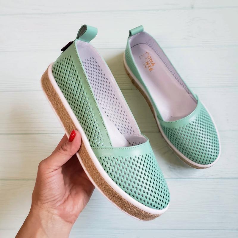 Еспадрильї перфорована замша шкіра — ціна 1750 грн у каталозі Еспадрільї Купити жіночі речі за