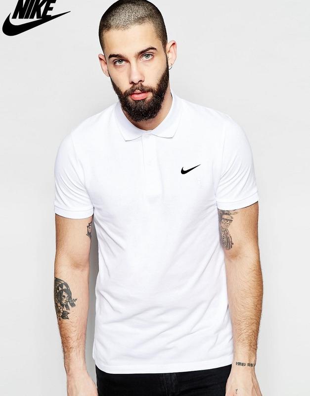 Футболка поло nike | белая тенниска найк лого xs — цена 580 грн в ...