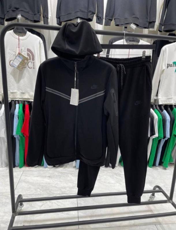 Спортивний костюм nike tech fleece чорний / костюм найк теч фліс — ціна ...