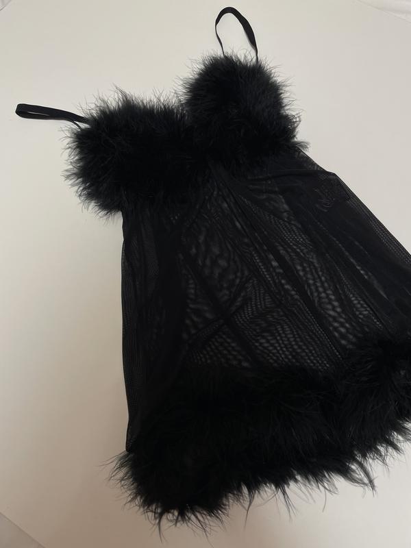 Пеньюар с перьями — цена 300 грн в каталоге Пеньюары Купить женские вещи по доступной цене на