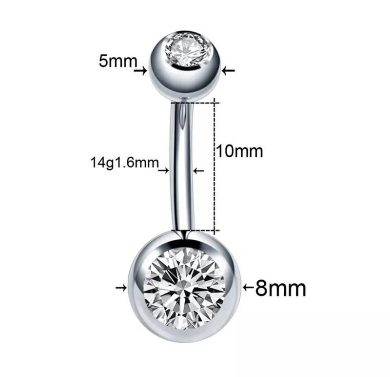 Стандратні сережки для пупка в пуп — ціна 50 грн у каталозі Сережки для пірсингу Купити