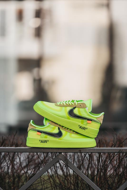 Женские кроссовки nike air force 1 x off-white neon 36-40-41 — ціна ...