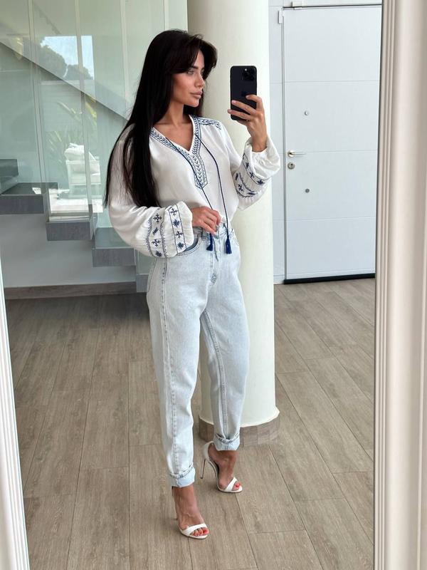 Джинси мом — ціна 1127 грн у каталозі Джинси Купити жіночі речі за доступною ціною на Шафі