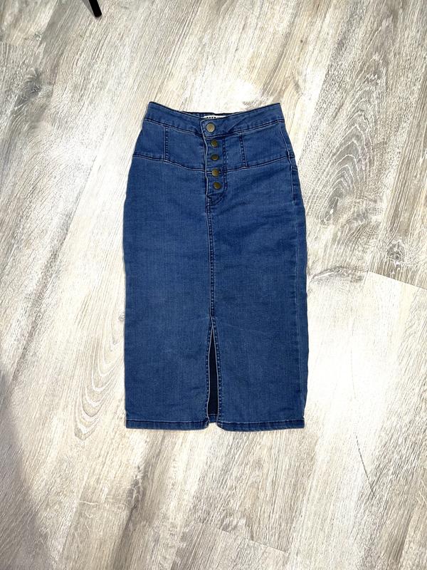 Дуже стильна джинсова спідниця олівець — ціна 235 грн у каталозі Міді спідниці Купити жіночі