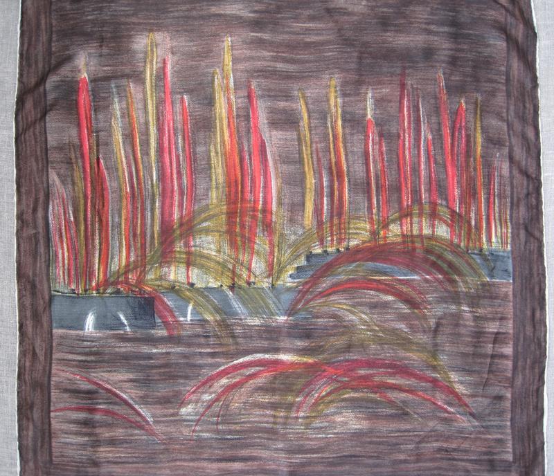 Платок ручной шов шелк — цена 95 грн в каталоге Шарфы Купить аксессуары по доступной цене на