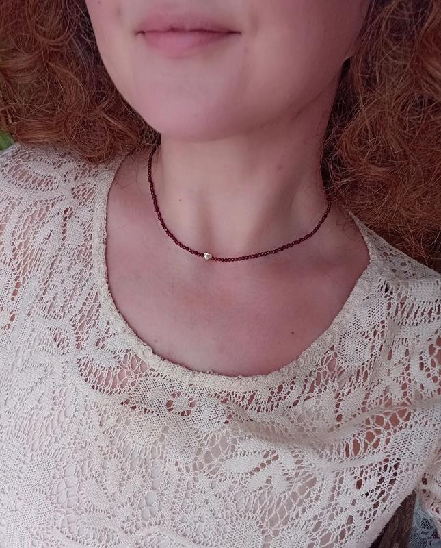 Ожерелье чокер гранат — цена 565 грн в каталоге Чокеры Купить аксессуары по доступной цене на