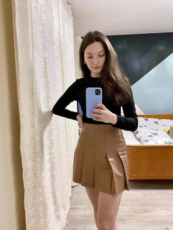 Спідниця з еко шкіри — ціна 400 грн у каталозі Міні спідниці Купити жіночі речі за доступною