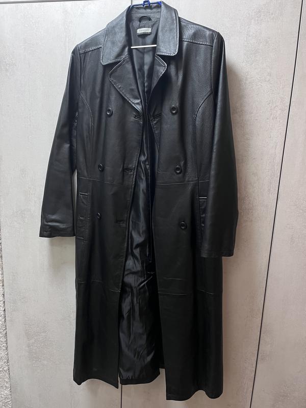 Класичний шкіряний тренч — ціна 1200 грн у каталозі Плащі Купити жіночі речі за доступною ціною