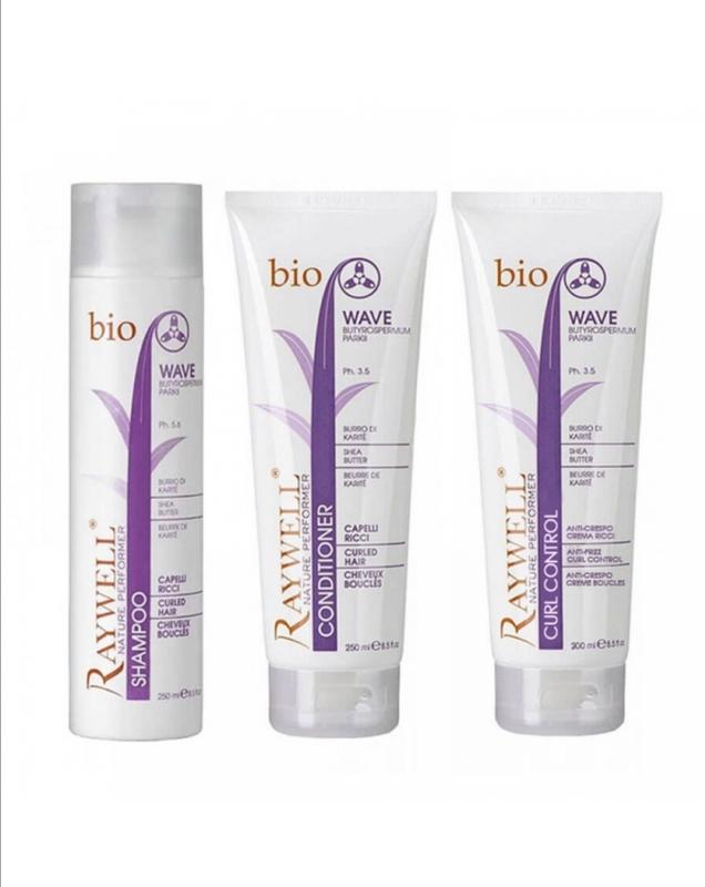 Набір для домашнього догляду raywell bio wave шампунь, кондиціонер та ...