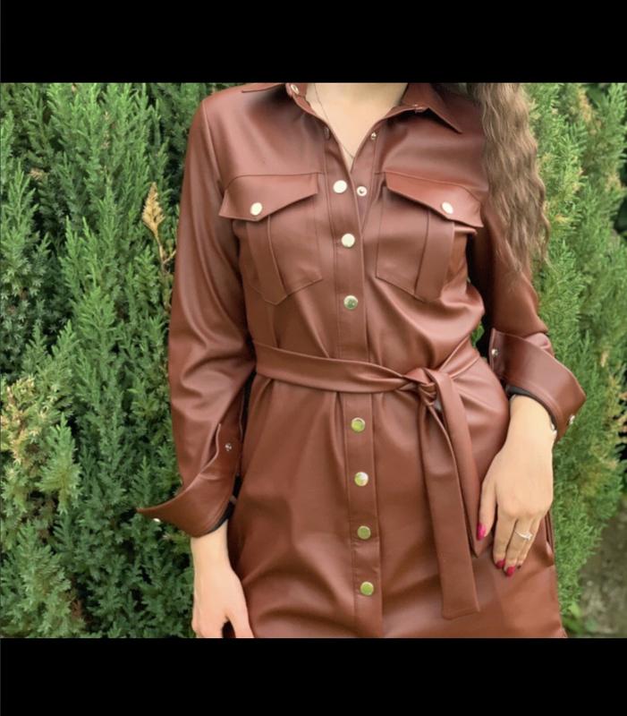 Шкіряна сукня — ціна 400 грн у каталозі Короткі сукні Купити жіночі речі за доступною ціною на