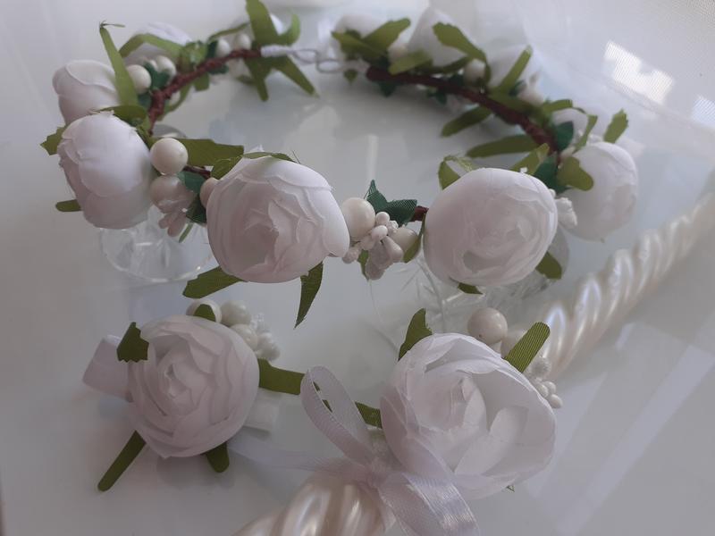 Віночок свічка бутоньєрка до причастя — ціна 415 грн у каталозі Інші аксесуари Купити